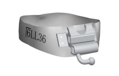 China Sheat Sandblasted Braces For Adults , Lingual Braces Incrementally Sized for sale