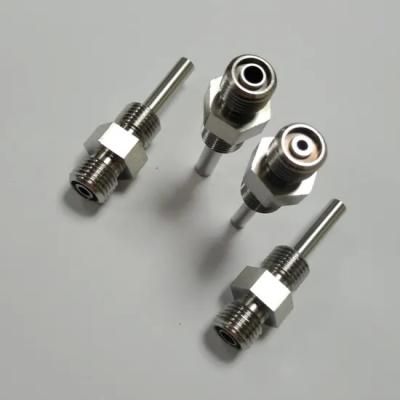China 304 Stainless Steel Pipe Double Threaded Spray Needle CNC Medical Accessories Customization for sale