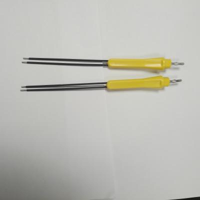 China 304 Stainless Steel Bipolar Needle Electrode Plastic Slip Resistant for sale