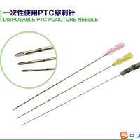 China Disposable PTC Puncture Needle 16G to 22G Medical Grade Stainless Steel Sterile Custom Length for sale