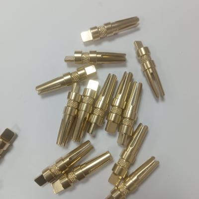 China Customized H62 Brass Roller Groove Cnc Milling Connector Spare Parts for sale