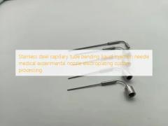 Stainless steel capillary tube bending liquid injection needle medical experimental nozzle electroplating custom processing