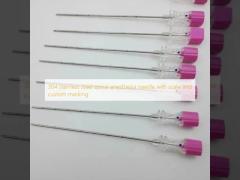 304 stainless steel spinal anesthesia needle with scale and custom marking