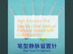 High Precision 304 Stainless Steel Medical Puncture Needle with Customization