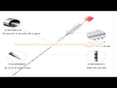 Graduated Lumbar Puncture Needle for Professional Medical Supply Use