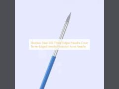 Stainless Steel 304 Three-Edged Needle Cover Three-Edged Needle Protector Acne Needle.