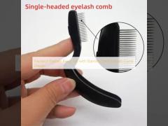 Precision Eyelash Brush Set with Stainless Steel Eyelash Comb Design