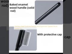 Stainless Steel Eyebrow Needle and Ergonomic Eyelash Brush Comb Tool