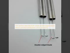 304 stainless steel electrode needle  double-edged needle  electro-polished  sandblasted  custom processing