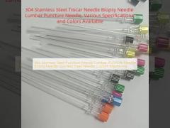 304 Stainless Steel Puncture Needle  Lumbar Puncture Needle  Biopsy Needle  Stainless Steel Needle Custom Machining