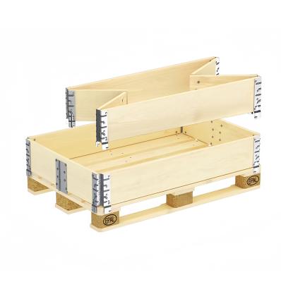 China ISPM15 Wooden Packaging Box Epal Folding Box 2000kg Load Flat Pack For Export for sale