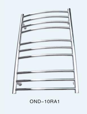 China Bathroom ladder type wall hung metal heating towel rack electric towel warmer for sale