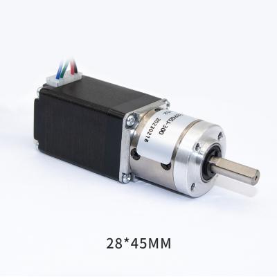 Cina 2 Fase Umot Nema11 28mm 4.9V Motori passo a passo con riduttore passo a passo in vendita