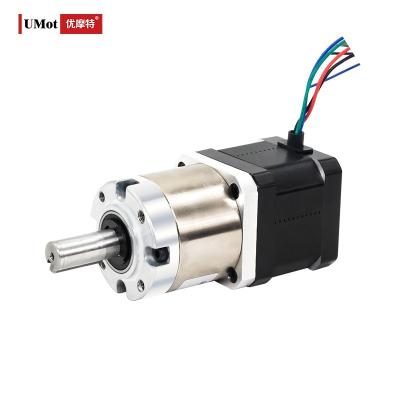 Cina 2.93/2.5V Nema 17 Motore passo a passo con cambio planetario 1 369 Max.Ratio 270/380mN.m in vendita