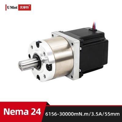 China Nem 24 Motor passo-a-passo com redução de caixa planetária 1900mN.m Torque de retenção à venda