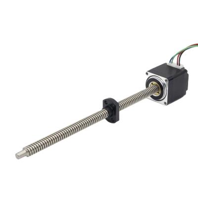 China Aumento de temperatura de 80 grados Nema 11 motor paso a paso lineal con tornillo de hilo trapezoidal en venta