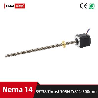 Cina Micro High Precision Hybrid Threaded Rod Nema 14 Linear Stepper Motor per la vendita di stampanti 3D in vendita