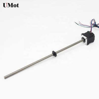 China 1.8 Grados de movimiento lineal motor de paso híbrido motor de deslizamiento lineal de tornillo paso a paso para industrial en venta