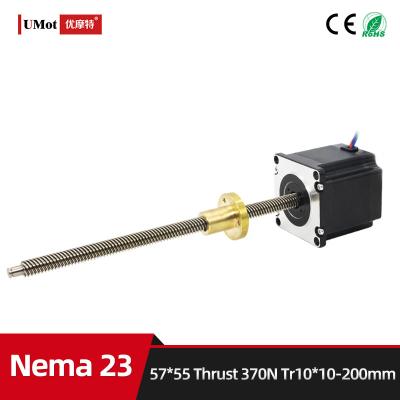 Cina Nema 23 Motore passo-passo a movimento lineare con spinta massima di 980N e angolo di movimento di 1,8° in vendita