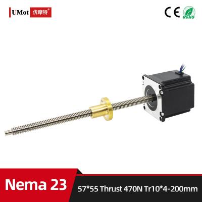Cina Nema 23 Motore passo-passo a movimento lineare con spinta massima di 980N e angolo di movimento di 1,8° in vendita