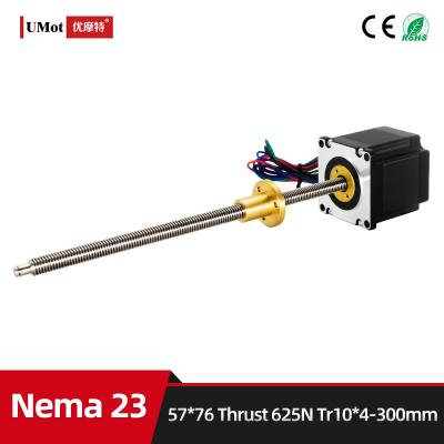 Cina Nema 23 Motore passo-passo a movimento lineare con spinta massima di 980N e angolo di movimento di 1,8° in vendita