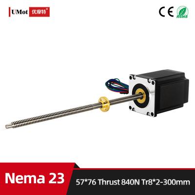 Cina Nema 23 Motore passo-passo a movimento lineare con spinta massima di 980N e angolo di movimento di 1,8° in vendita