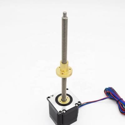 Cina 1300m.Nm Torsione di tenuta Umot 57mm Nema 23 Motore passo lineare con vite a piombo T8/T5/T10 in vendita