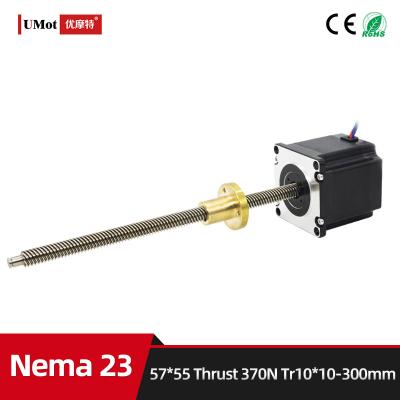 中国 55/76mm ネマ23 マイクロリードスクリュー線形ステップモーター 1300/1900mN.m 保持トルク 販売のため