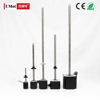 China Max.Thrust 8N-980N Nema 8 11 14 17 23 Linear Actuator Stepper Motor with Lead Screw Shaft for sale