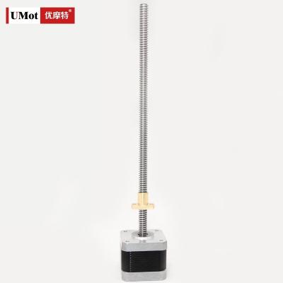 Cina 35g.cm2/55g.cm2/150g.cm2 Rotore Ibrido di inerzia Nema 17 Motore stepper a vite lineare in vendita