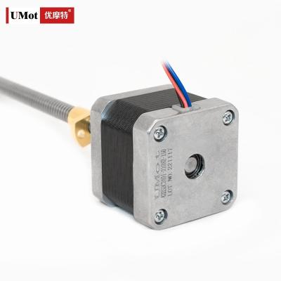 Cina 35g.cm2/55g.cm2/150g.cm2 Rotore Ibrido di inerzia Nema 17 Motore stepper a vite lineare in vendita