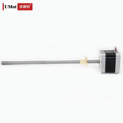 Cina 35g.cm2/55g.cm2/150g.cm2 Rotore Ibrido di inerzia Nema 17 Motore stepper a vite lineare in vendita