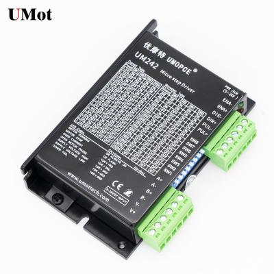 Cina Impostazione corrente 8 Blocco motore stepper driver UM245-T 24V 5A per Nema23 Nema24 Nema34 in vendita
