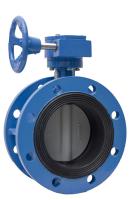 China Flanged Concentric Rubber Lined Butterfly Valve DN50 for sale