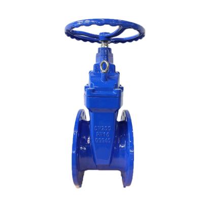 China DN50 Rubber Resilient Seated Gate Valve Flanged End for sale