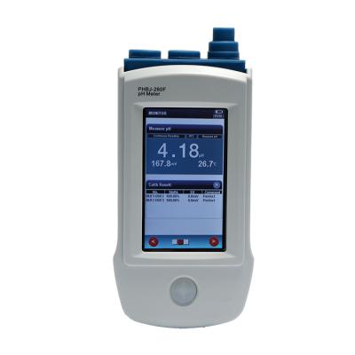 China PHBJ-260F new design IP65 rechargeable battery operated Portable pH/ORP Meter with touch screen panel for sale