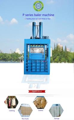China used clothes baler machine price Cotton wool packing machine / used clothes bundling machine / rag baler machine for sale