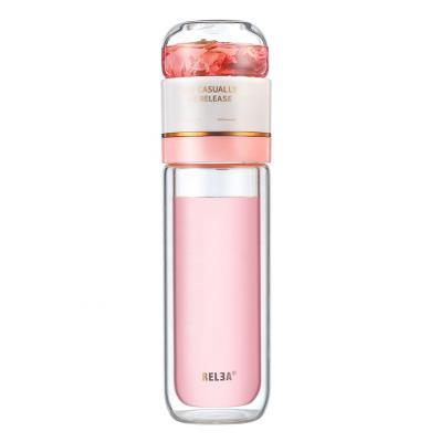 Cina Bottiglia di acqua di campeggio all'aperto 300ml del vetro borosilicato multiuso in vendita