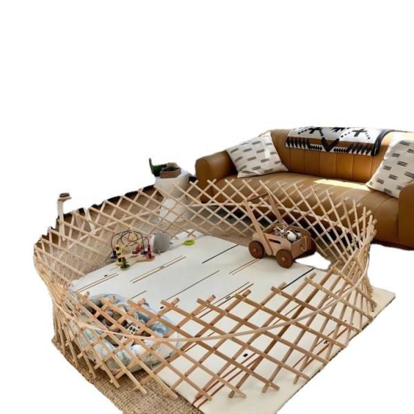 Quality Eco Friendly Large Baby Playpen of Wood for Montessori Learning Sturdy Foldable and Customizable for sale