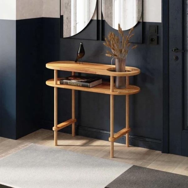Quality Console Sofa Solid Wood Nature Console Table for Bathroom Entrance Table Hallway for sale