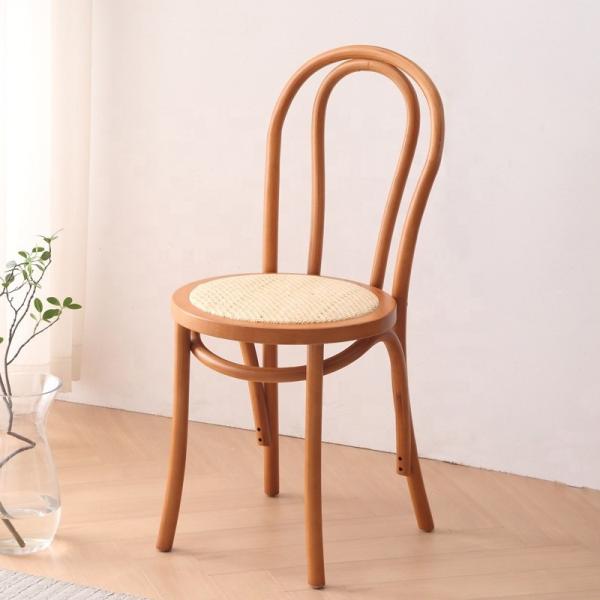 Quality Natural Rattan Cushion Solid Wood Wedding Wooden Chair Modern Customized Banquet for sale