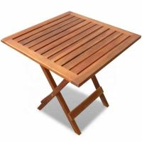 Quality Picnic Solid Wood Frame Folding Garden Table for Outdoor Coffee Tea Drinks and for sale