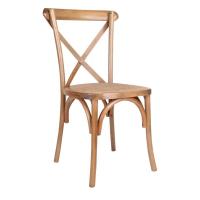 Quality Hotel Chair Vintage X Cross Back Stackable Wooden Wedding Event Restaurant for sale