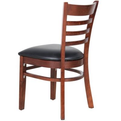 Cina Sedia da pranzo per ristoranti con telaio in legno massello e design in pelle in PU moderno in vendita