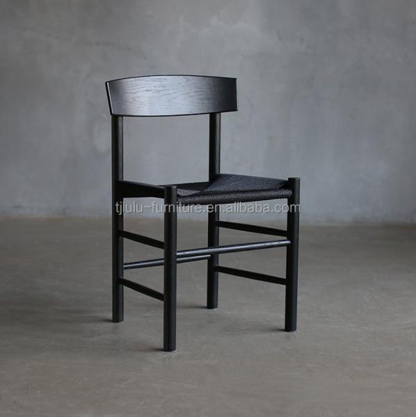 Quality Solid Wood Low Round Back Dining Chair Rattan Chair with Modern and Traditional for sale