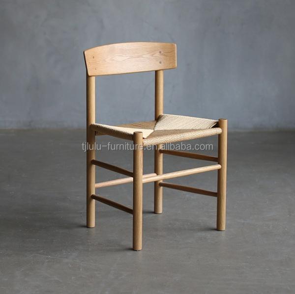 Quality Solid Wood Low Round Back Dining Chair Rattan Chair with Modern and Traditional for sale