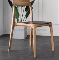 China Solid Wood Frame Customization Dining Chairs for Modern Restaurant Stacking for sale