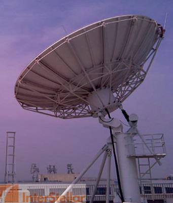 China 6.2m RX / TX Earth Station Antenna, ku Band Dish,Network Management for sale