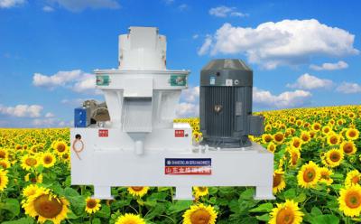 China Jingerui 1-1.5 t/h customized color biomass sunflower stem granulator machine for sale for sale