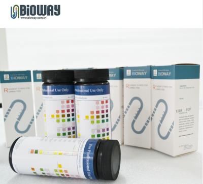 China Reagent Test Strip, 10,11,12,14 Parameters,white blood cells, calcium, creatinine, and trace albumin project for sale